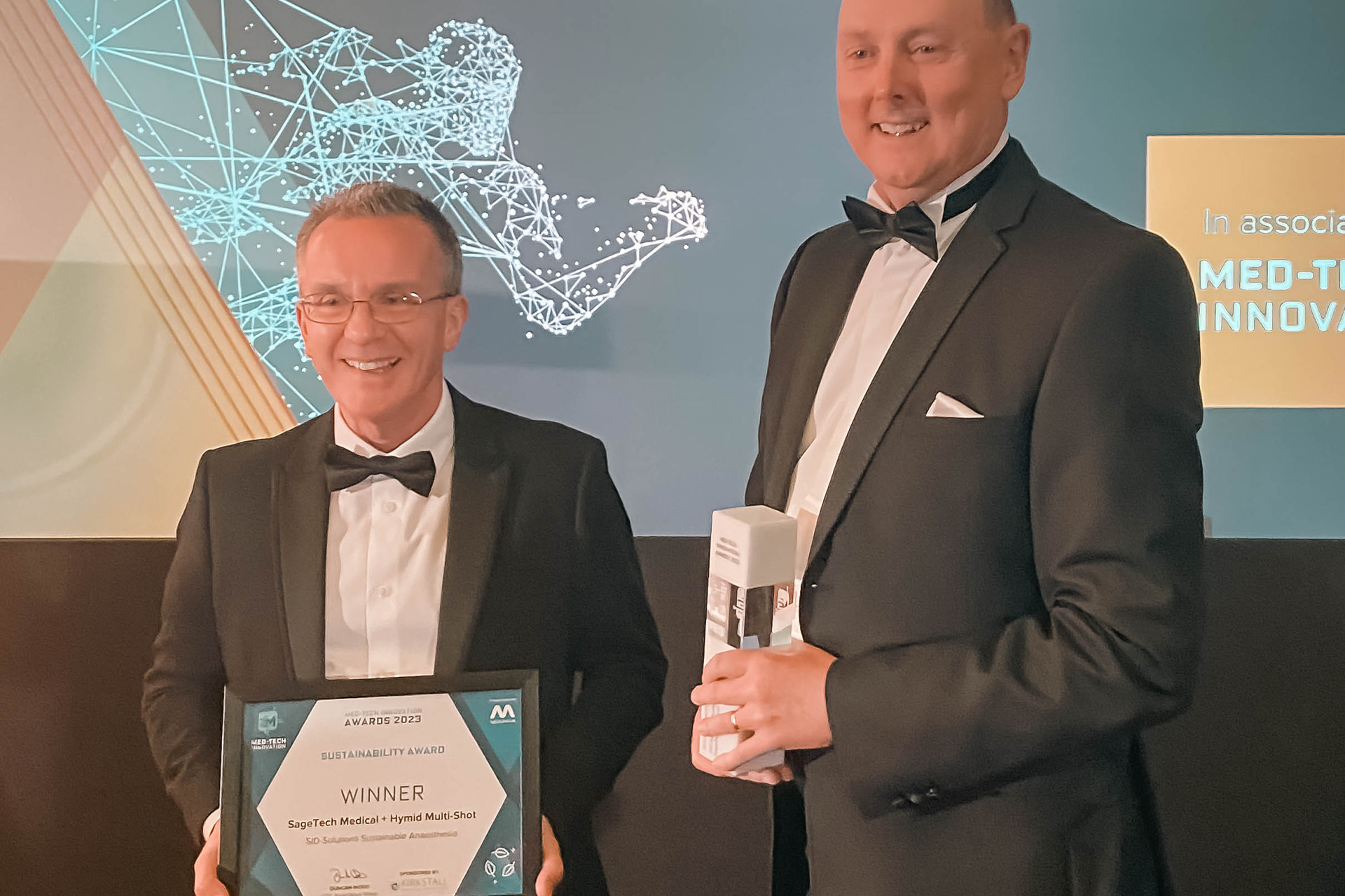 SageTech Medical & Hymid win the Med-Tech Innovation Sustainability ...